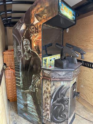 1995 American Sammy Zombie Raid Upright Arcade Machine - Coin OP Stuff